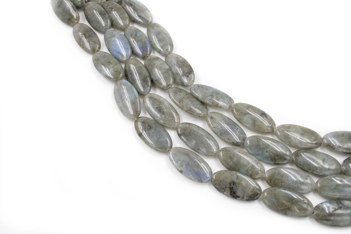 labradorite fili flat oval 30x15mm - Pietre dure, Labradorite - Shop ...