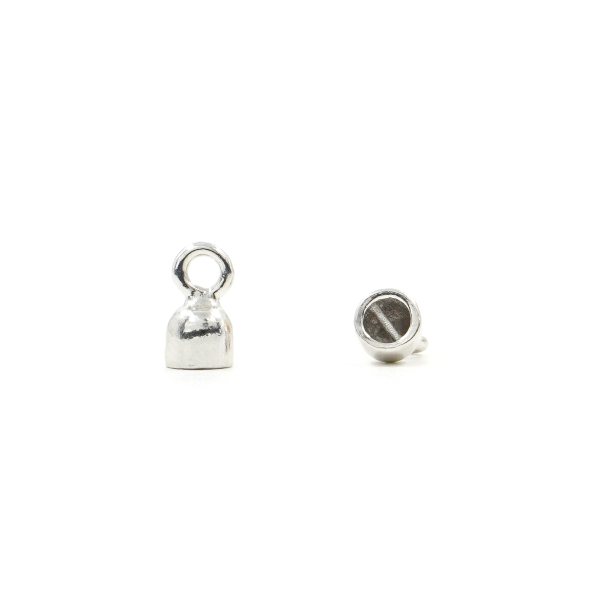 Argento 925 coppiglie 4mm anello chiusocon barretta interna ...